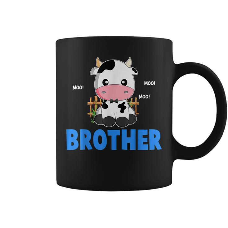 Funny Brother Cow Cute Cow Farmer Birthday Matching Family Coffee Mug ...