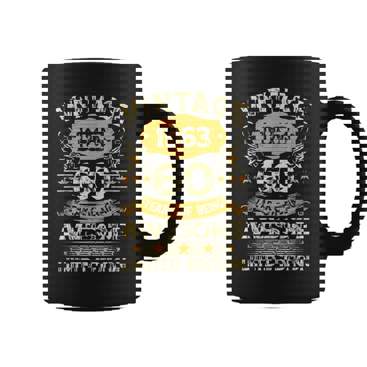 60 Years Old Vintage 1963 Limited Edition 60Th Birthday Gift V5 Coffee ...