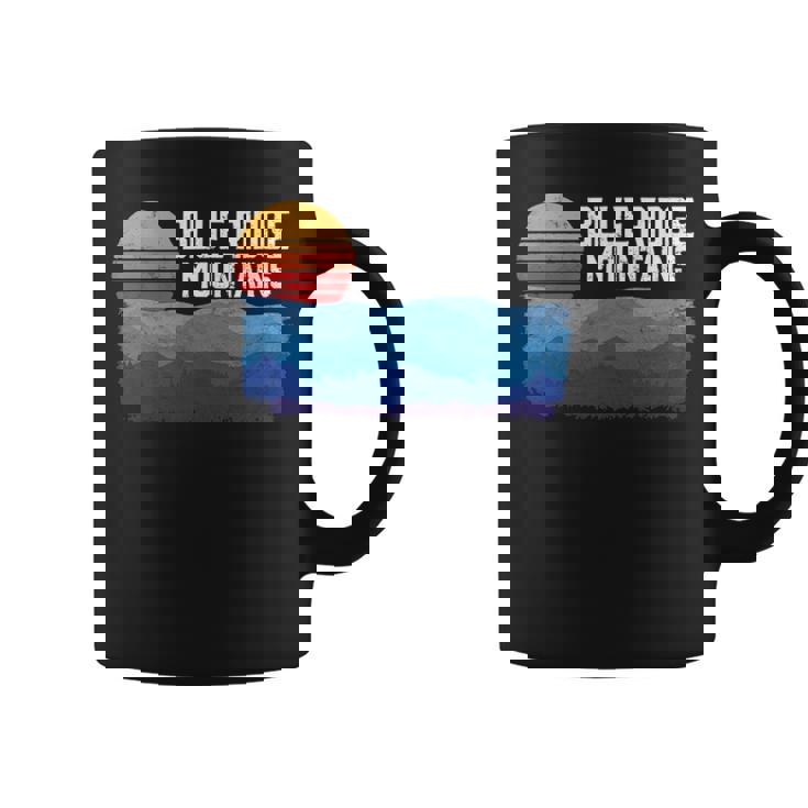 Appalachian & Blue Ridge Mountains Retro Style Coffee Mug - Seseable