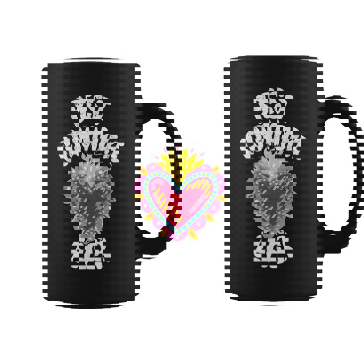 Best Comadre Ever Heart Milagritos Mexican Heart Comadres Coffee Mug ...