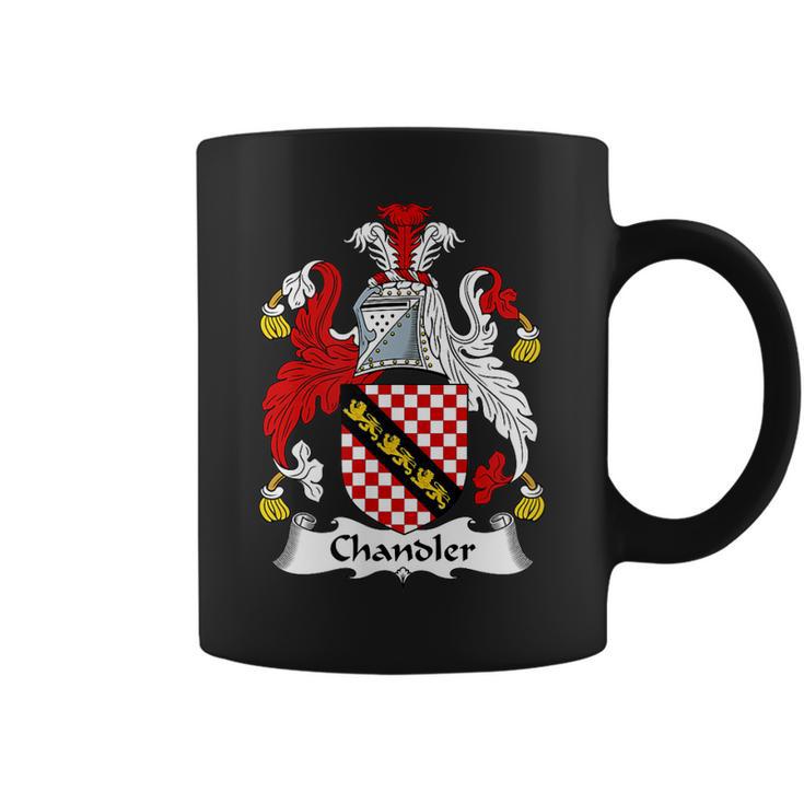 Chandler Coat Of Arms Family Crest Coffee Mug - Seseable