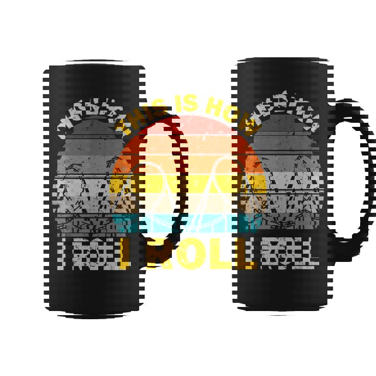 Cool Roller Coaster For Men Women Amusement Theme Park Retro Coffee Mug ...