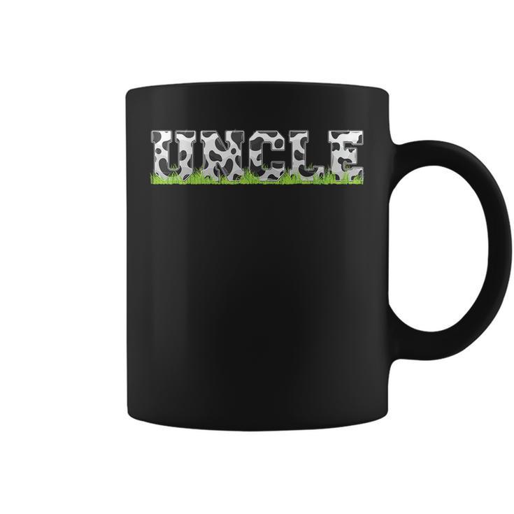 Cow Birthday Family Matching Fathers Day Uncle Cow Print Coffee Mug ...