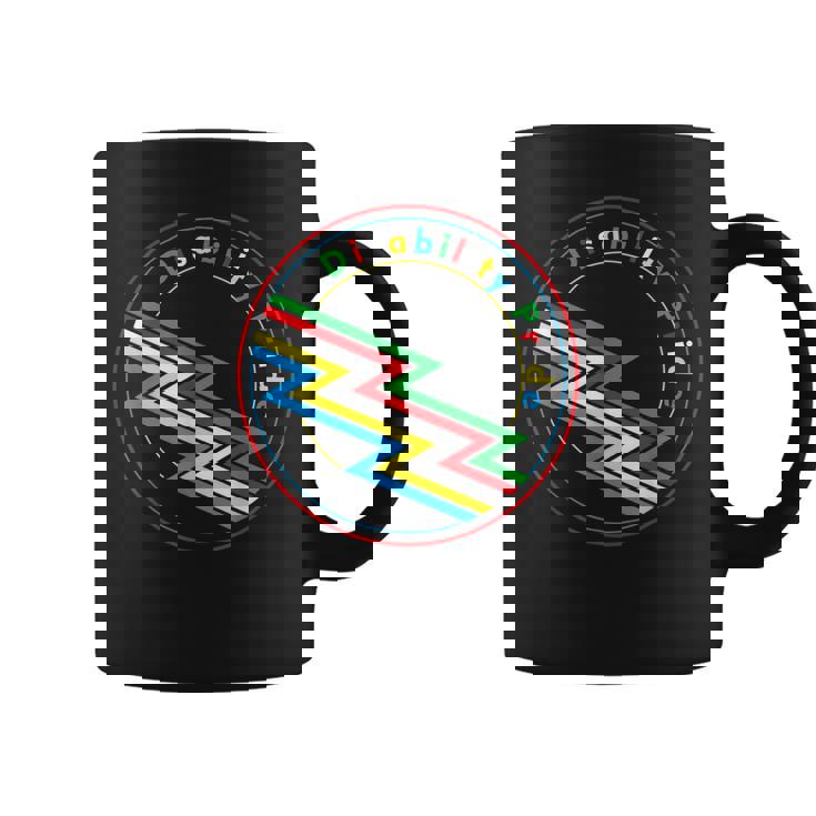 Disability Pride Flag Disabled Month Disability Awareness Coffee Mug ...