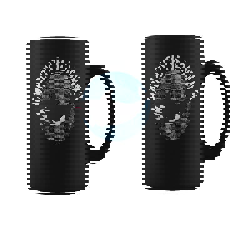 Empty The Tanks Killer Whale Orca Men's Back Print T-shirt | Mazezy