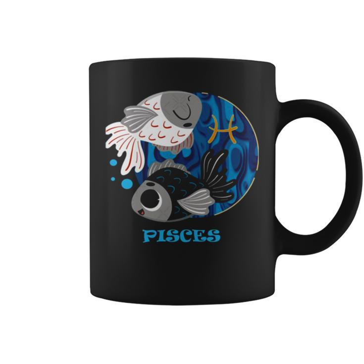 Fish Zodiac Sign Pisces Coffee Mug | Mazezy