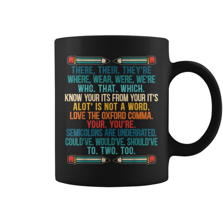 Funny Grammar Police Grammar Nazy English Writing Teacher Coffee Mug ...