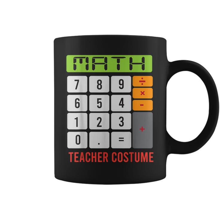 Funny Math Teacher Halloween Calculator Easy Costume Outfit Coffee Mug ...