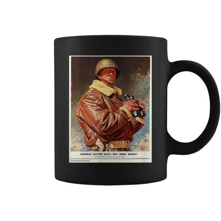 General George S Patton Ww2 Propaganda Poster Coffee Mug | Mazezy