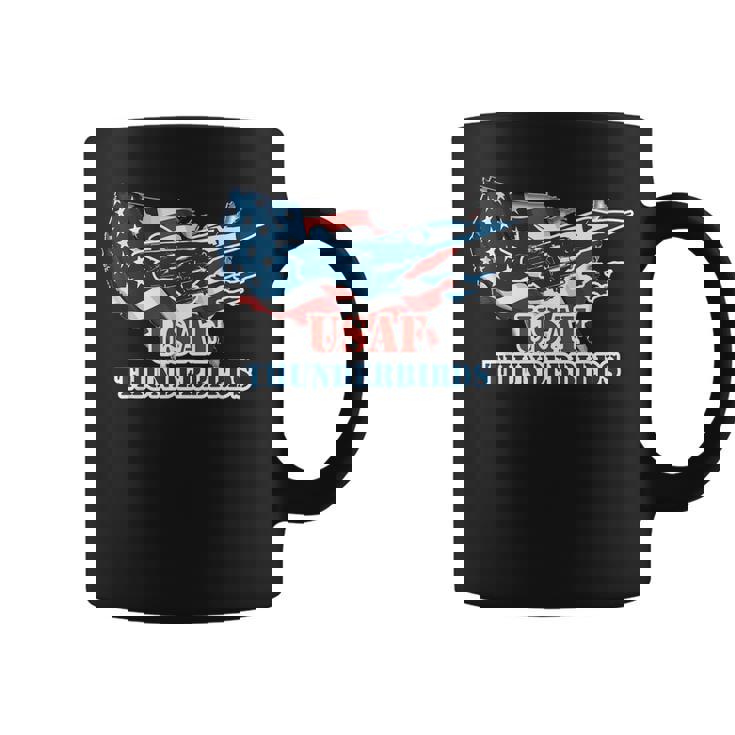 Graphic Jet American Flag Usaf Thunderbird Gift Coffee Mug | Seseable
