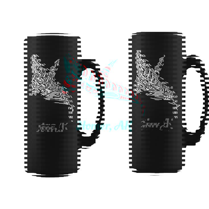 Homer Alaska Upward Orca Killer Whale Native American Coffee Mug | Mazezy