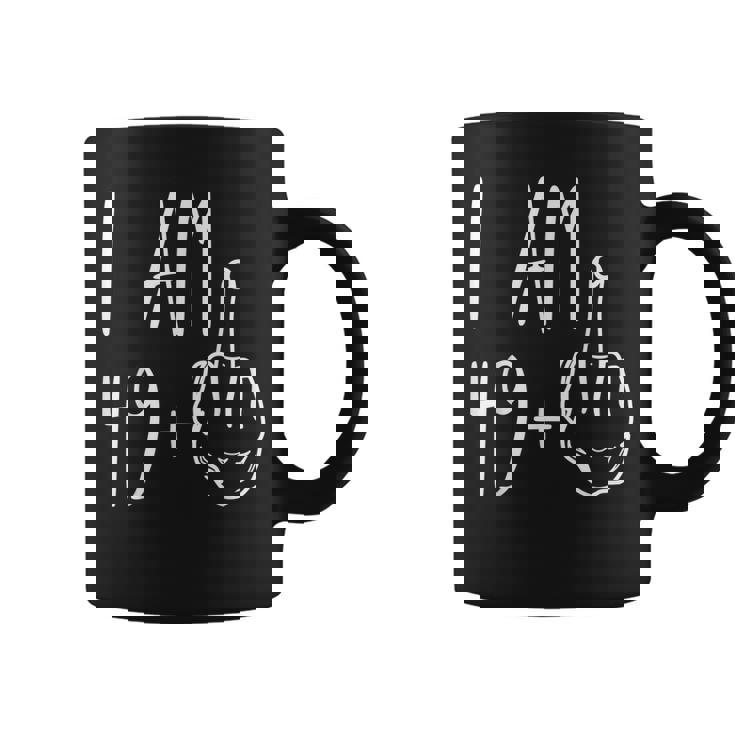 I Am 49 Plus 1 Middle Finger For A 50Th Birthday For Men Coffee Mug ...
