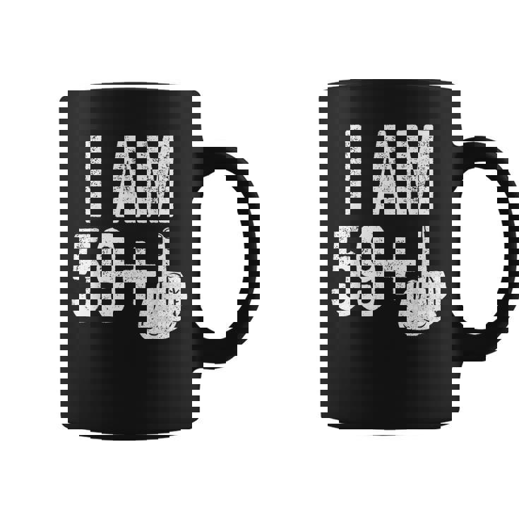 I Am 59 Plus Middle Finger 60Th Birthday Gift Coffee Mug | Mazezy