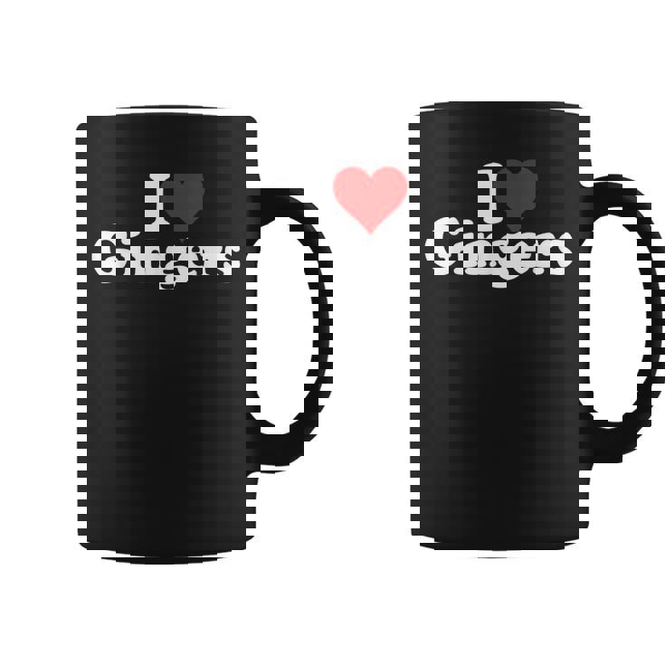 I Love Heart Gingers Redheads Red Hair Coffee Mug | Mazezy