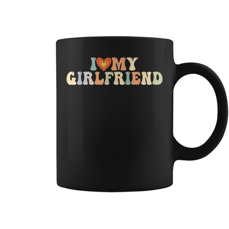 I Love My Girlfriend Groovy Retro I Red Heart My Girlfriend Coffee Mug ...