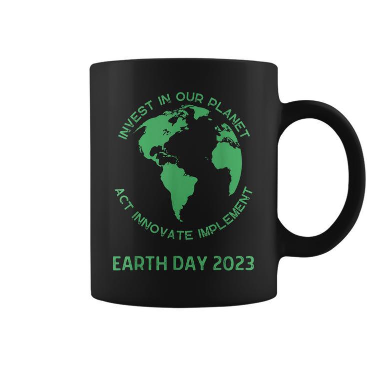 Invest In Our Planet Earth Day 2023 Coffee Mug | Mazezy