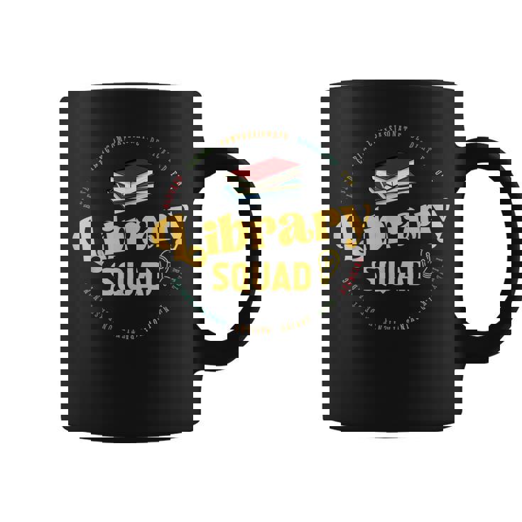 Library Worker Designs - Library Squad Coffee Mug | Mazezy