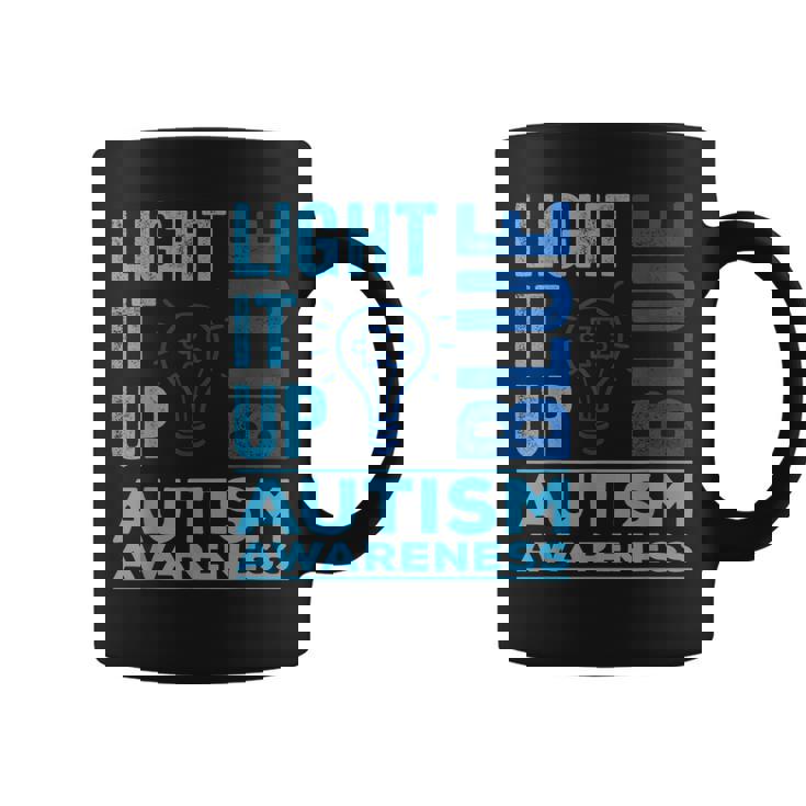 Light It Up Blue Autism Awareness Men Women Autistic Coffee Mug | Mazezy