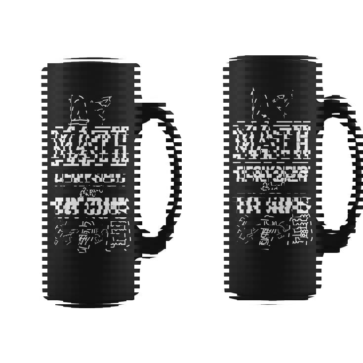 Math Counts - Funny Math Teacher Coffee Mug | Mazezy