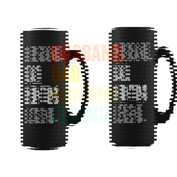Mens Funny Hunter Husband Dad Hunting Legend Vintage Coffee Mug | Seseable
