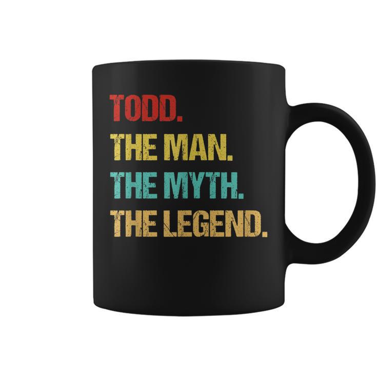 Mens Todd The Man The Myth The Legend Coffee Mug - Seseable