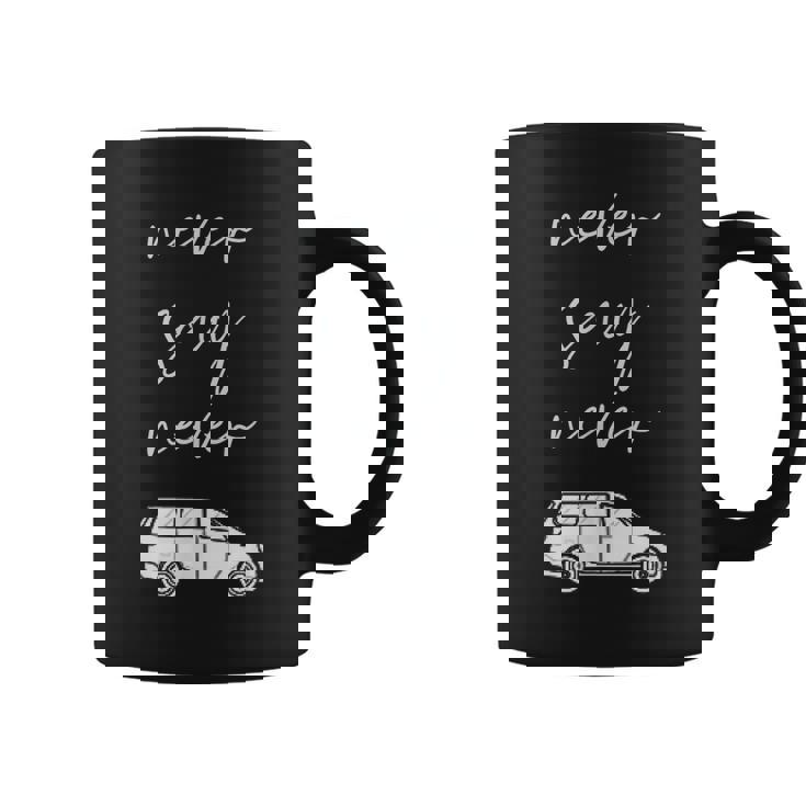 Mom And Parent Life Never Say Never Funny Minivan Coffee Mug | Mazezy