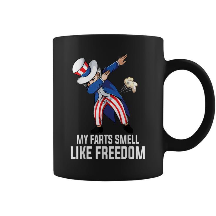 My Farts Smell Like Freedom Dabbing Uncle 4Th Of July Coffee Mug | Mazezy