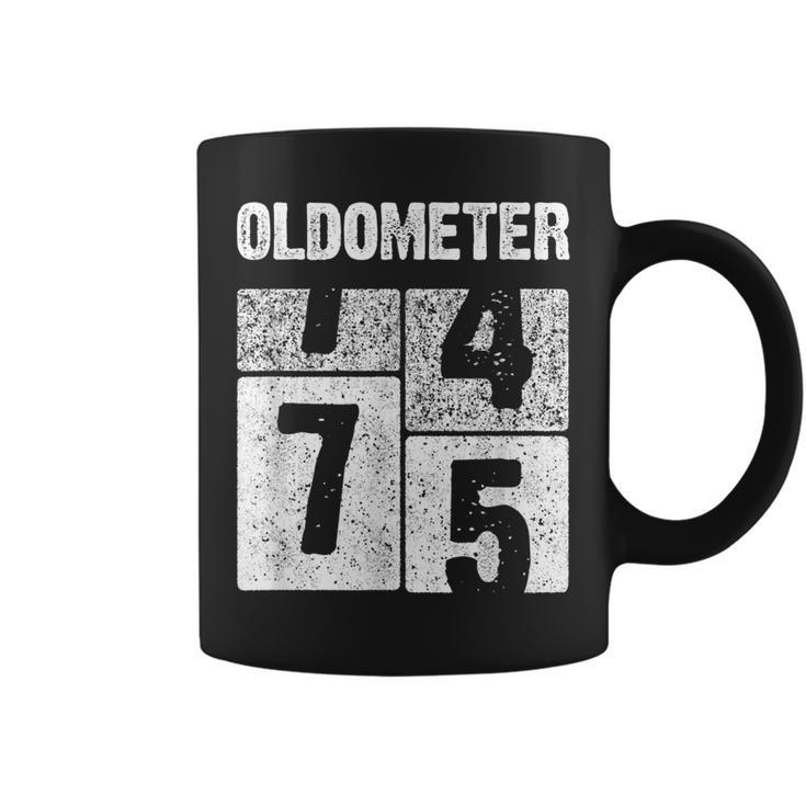 Oldometer 75 75Th Birthday Gift Born In 1944 Coffee Mug | Mazezy