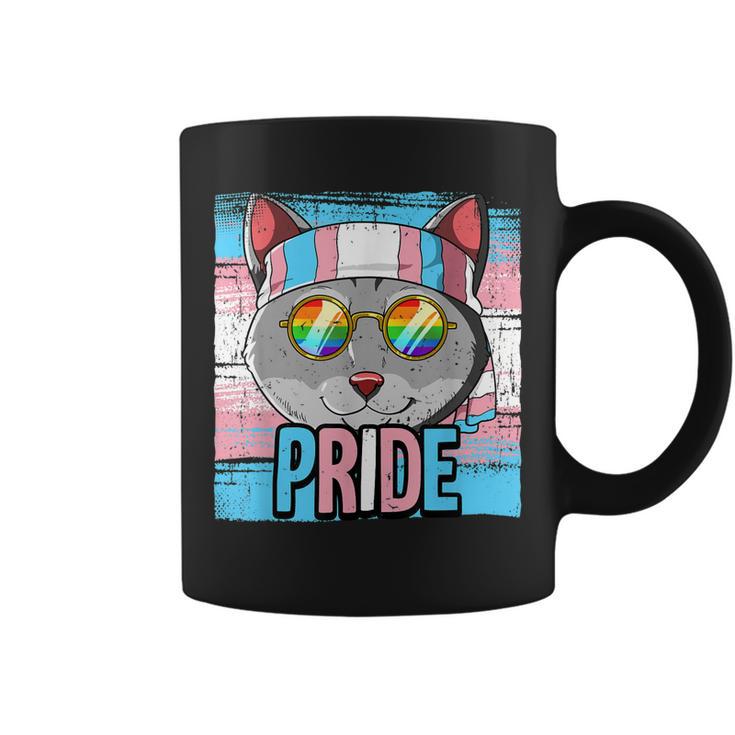 Pride Cat Lgbtq Transgender Flag Pride Month Coffee Mug | Mazezy