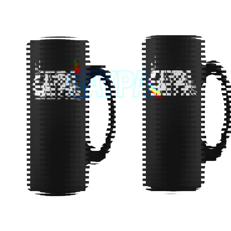 Pride Gaypa Gift For Gay Grandpa Rainbow Unicorn Lgt Coffee Mug | Mazezy