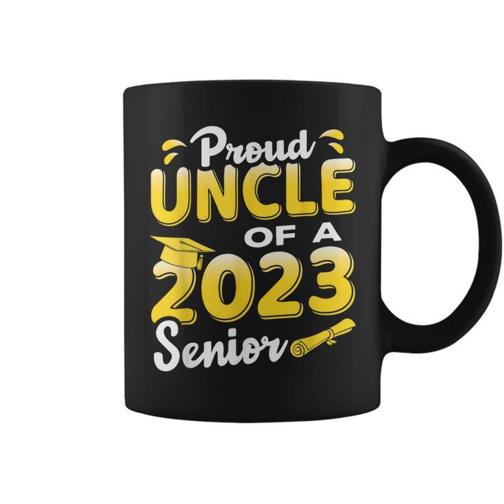 Proud Uncle Of A 2023 Senior Funny Graduation Coffee Mug | Mazezy