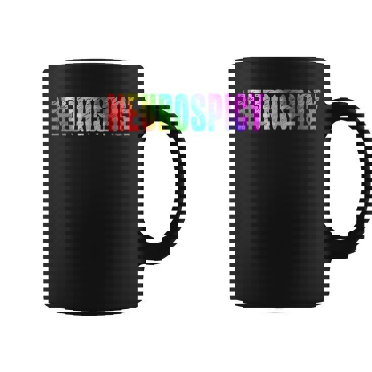 Rainbow Neurospicy Neurodivergent Adhd Autism Spectrum Coffee Mug | Mazezy