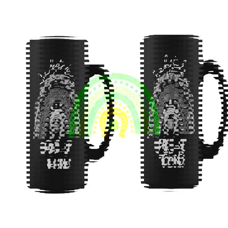 Shamrock Rainbow Lucky To Be A Pre K Teacher St Patricks Day Coffee Mug ...