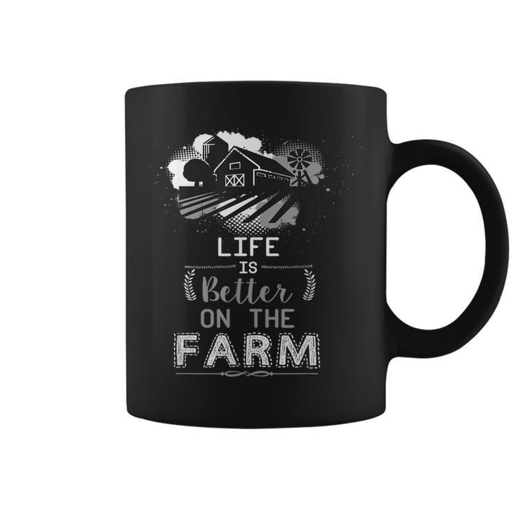 Support Local Farming Life Is Better On The Farm Coffee Mug | Mazezy