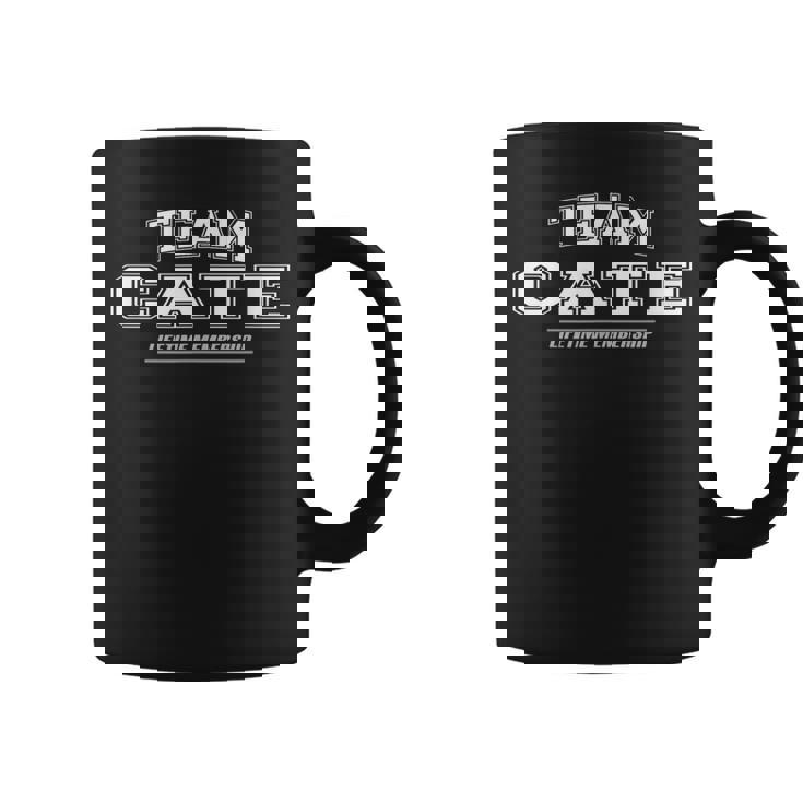 Team Cate | Proud Family Surname Last Name Gift Coffee Mug - Seseable