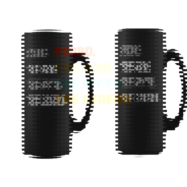 The Name Is Pedro The Man Myth And Legend Varsity Style Coffee Mug ...
