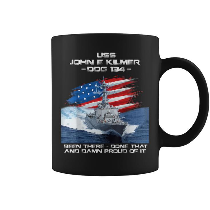 Uss John E Kilmer Ddg-134 Destroyer Ship Usa Flag Veteran Coffee Mug ...