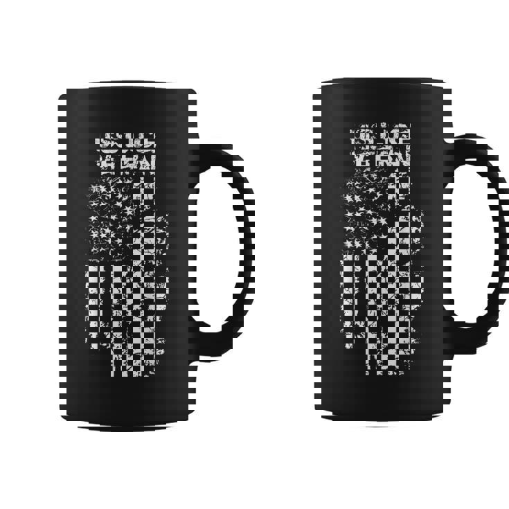 Uss Luce Military Veteran Distressed Usa Flag Coffee Mug - Seseable
