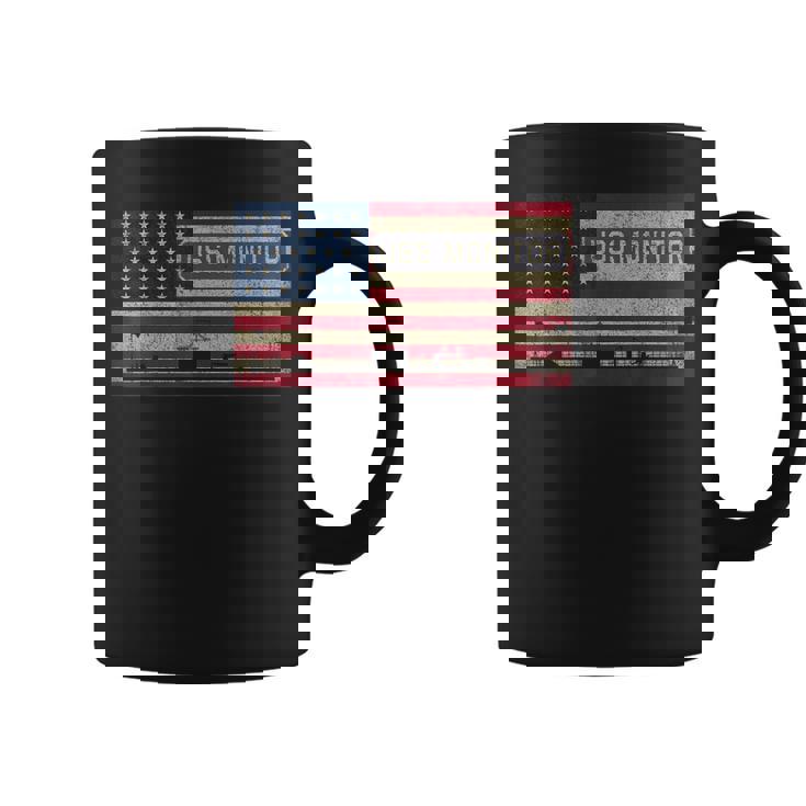 Uss Monitor Ironclad Ship American Union Flag Coffee Mug - Seseable