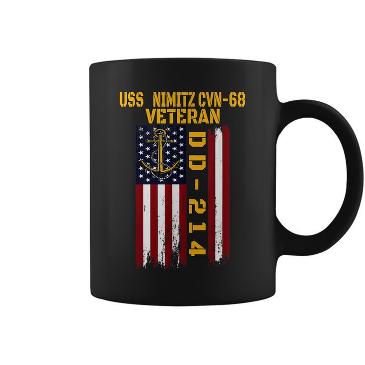 Uss Nimitz Cvn-68 Aircraft Carrier Veterans Day Dad Fathers Coffee Mug ...
