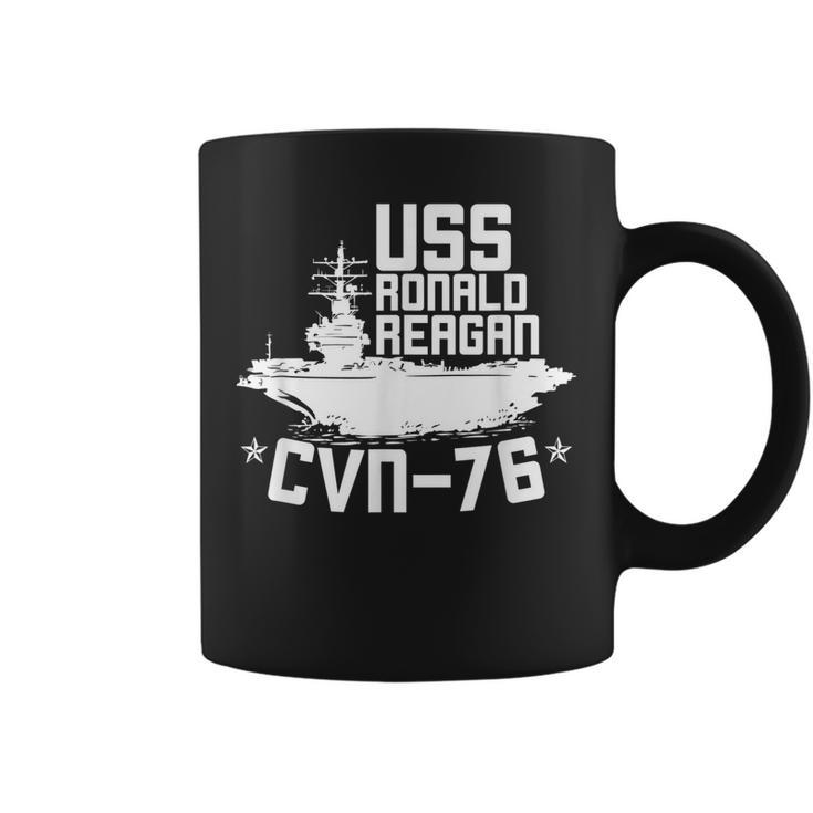 Uss Ronald Regan Cvn-76 Aircraft Carrier For A Veteran Coffee Mug ...