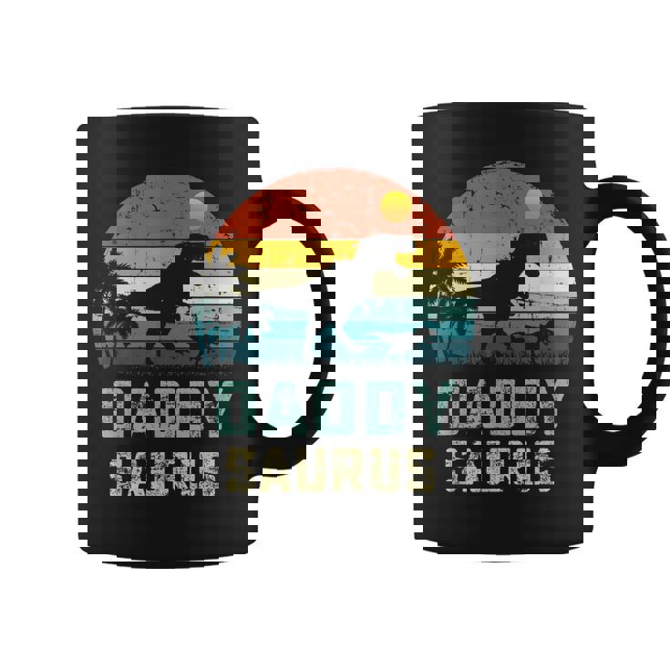 Vintage Daddysaurus Fathers Day T Rex Daddy Saurus Men Dad Coffee Mug ...