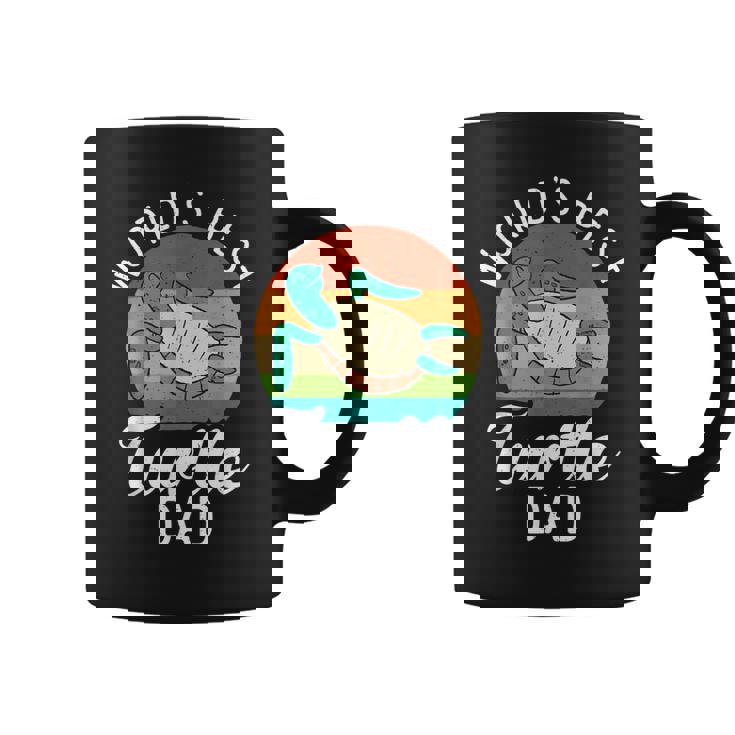 Worlds Best Turtle Dad Cute Sea Turtle Lover Coffee Mug | Mazezy