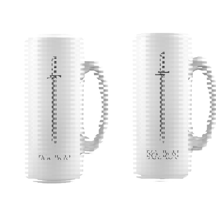 Excalibur The Legendary Sword In The Stone Of King Arthur 6 Coffee Mug ...