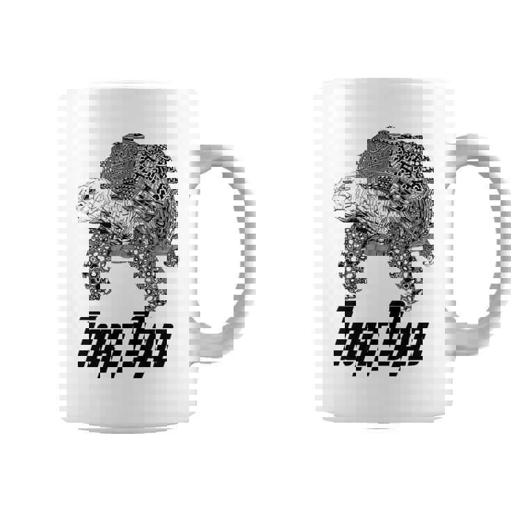 Tort Dad Sulcata African Spurred Tortoise Turtle Shell Coffee Mug | Mazezy