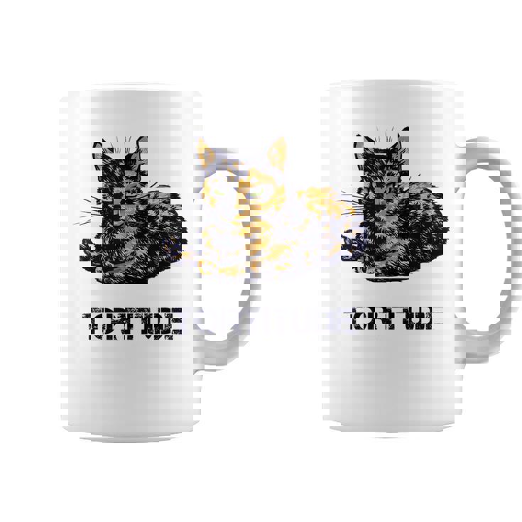 Tortitude Cat Tortoiseshell Kittens Torties Kitty Coffee Mug | Mazezy