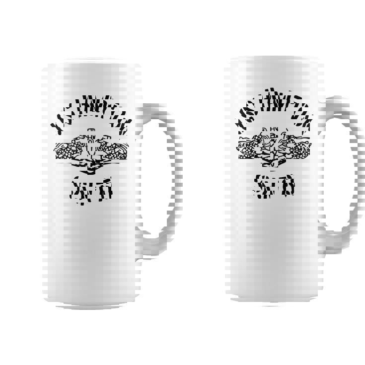 Uss Hampton Ssn 767 Attack Submarine Badge Vintage Coffee Mug | Seseable