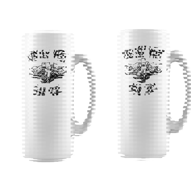 Uss Key West Ssn 722 Attack Submarine Badge Vintage Coffee Mug | Seseable