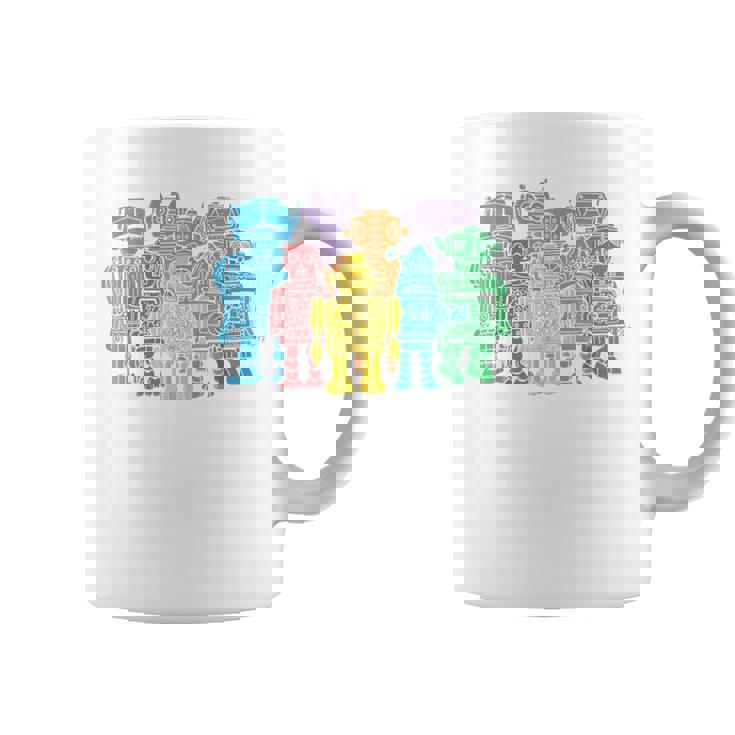 Woot Retro Robot Squad Is Go Coffee Mug | Mazezy