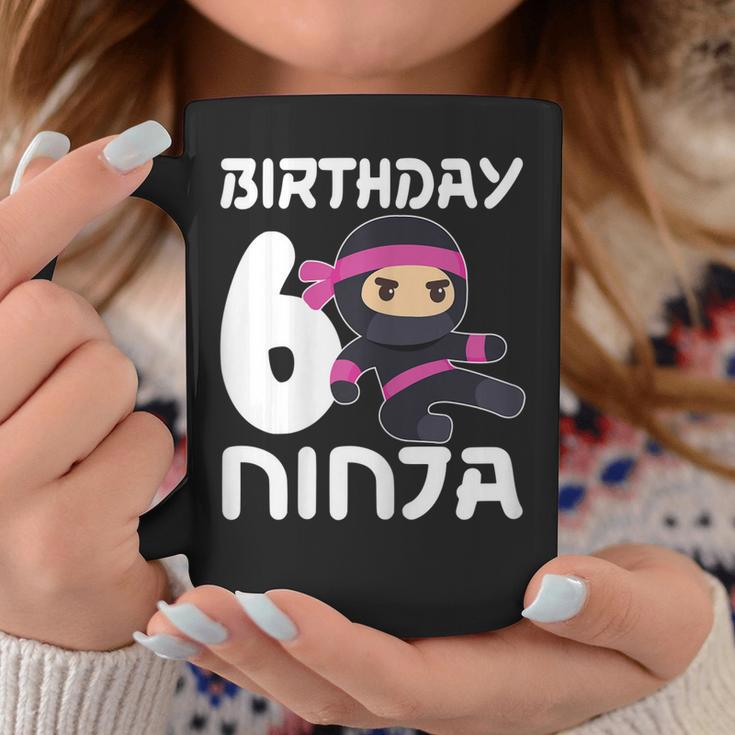 6Th Birthday Ninja Six 6 Year Old Girl Coffee Mug | Mazezy